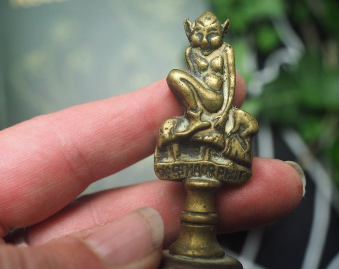Dartmoor Pixie Vintage or Antique Brass Altar Bell - Fey Folk, Fairy ...