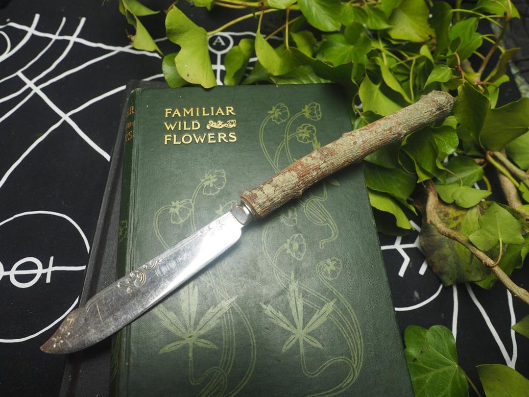 Avalon WILLOW Wood Athame With Upcycled Blade - Ritual Knife, Pagan ...