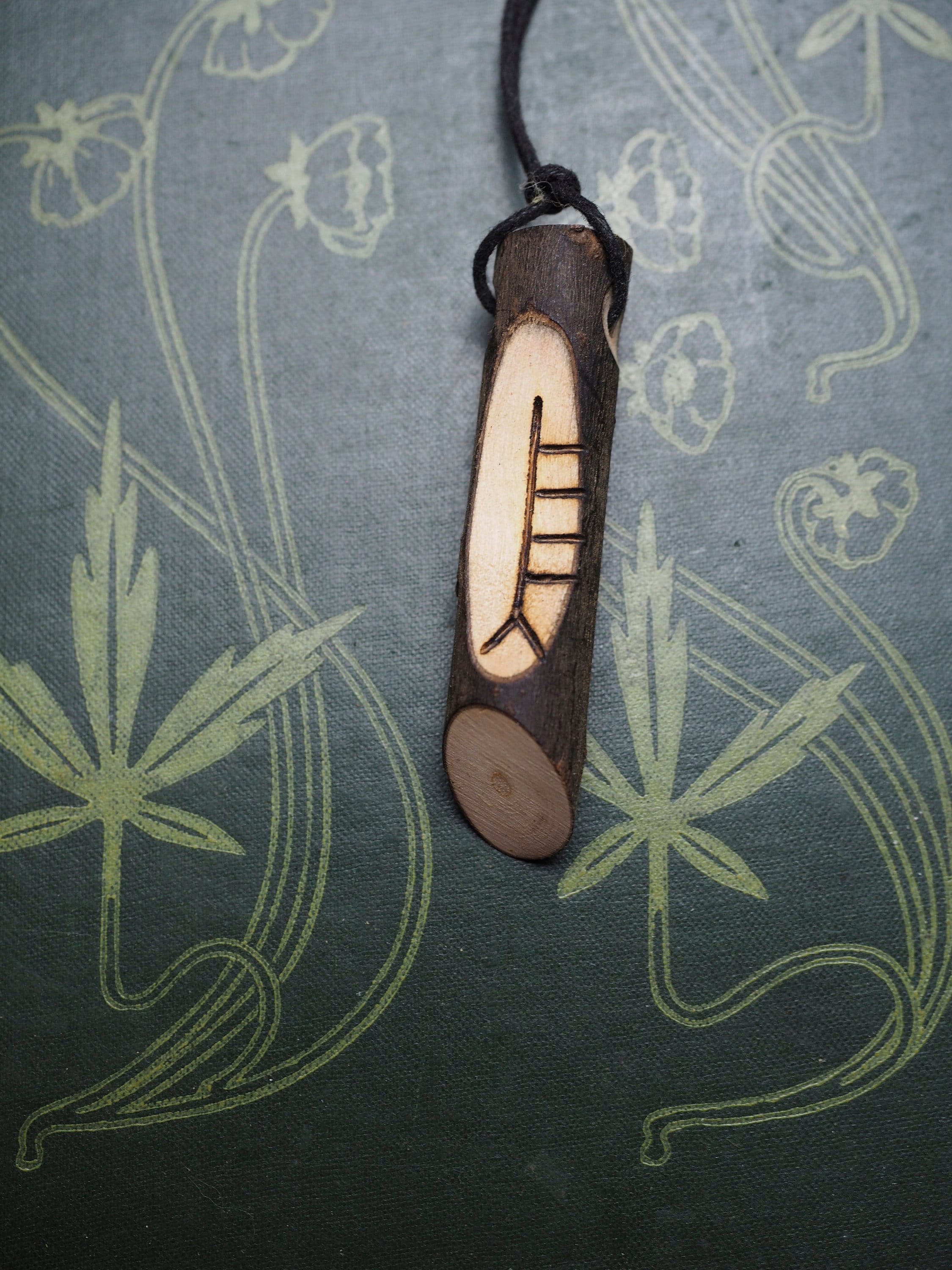 Celtic Ogham Pendant: Birch, Ash, Willow, Oak, Holly, Hazel, Apple ...