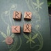 Cedar Wood Runic Dice Set Pagan Wicca Witchcraft Norse - Etsy