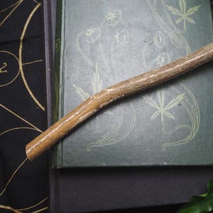 Rare Spindle Wood Wand - Spinning Magic - for Pagans, Witches, Wiccans ...