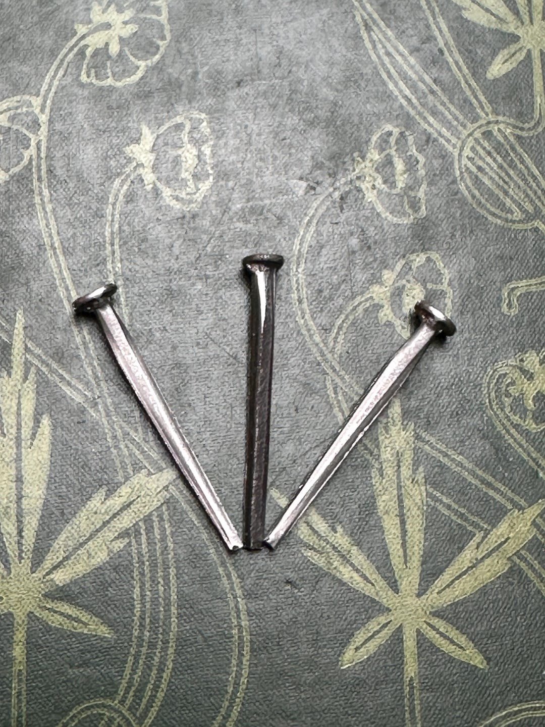 3 Traditionally Made Square Cut Iron Nails for Protection, Spellwork or ...
