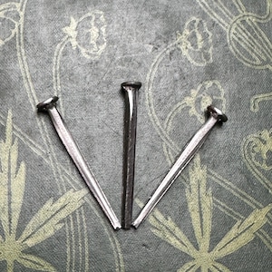 3 Traditionally Made Square Cut Iron Nails for Protection, Spellwork or ...