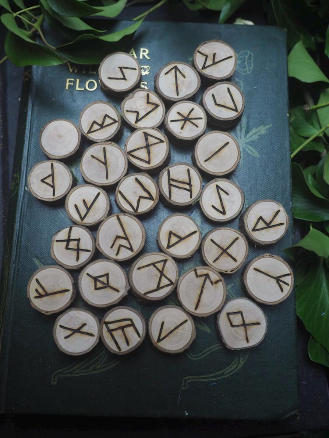 Cornish Holly WOOD Anglo Saxon Runes - Pagan, British, Norse ...