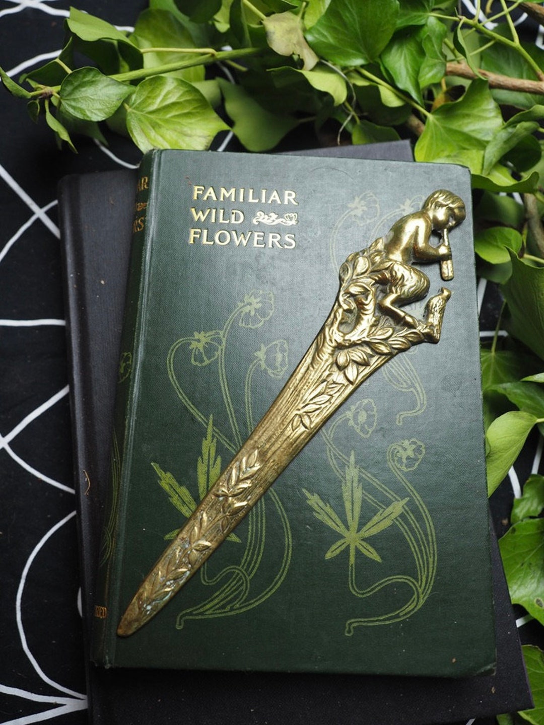 The God Pan, Vintage Brass Athame Ritual Knife Upcycled, Witchcraft ...