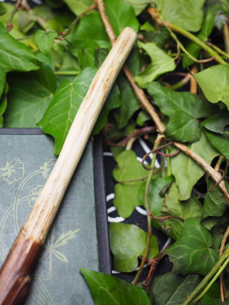 Burdock Witches Wand - for Binding Magic - Witchcraft, Wicca Herb Wand ...