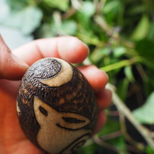 Moon Gazing Hare Wooden Oestra Egg - Transformation, Fertility ...