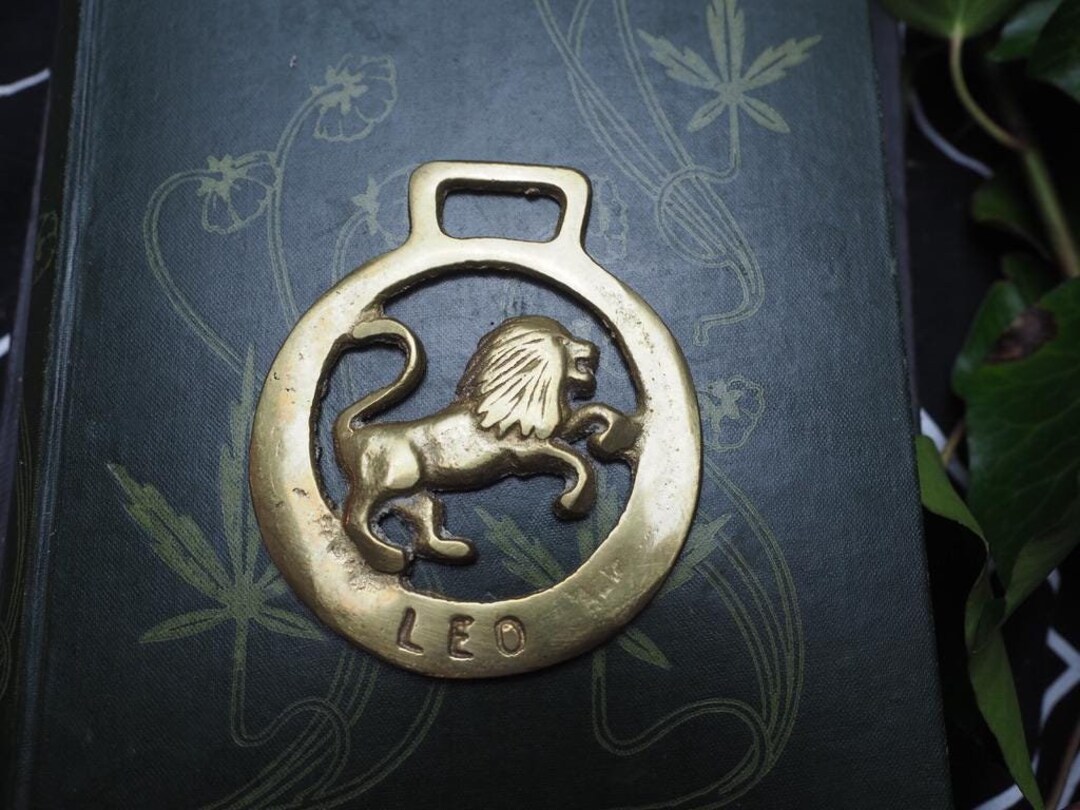 Vintage Horse Brass Leo Folk Magic, British, Pagan, Zodiac Sign, Lion ...