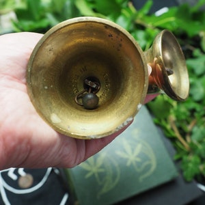 Double Feather Brass Altar Bell Space Clearing Cleansing - Etsy