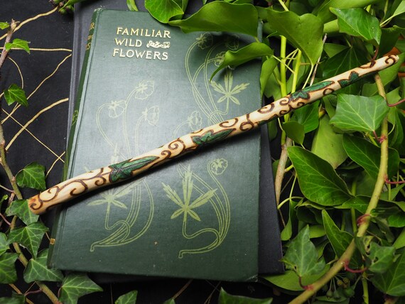 English Ivy Wood Leaf and Spiral Wand Tenacity - Etsy
