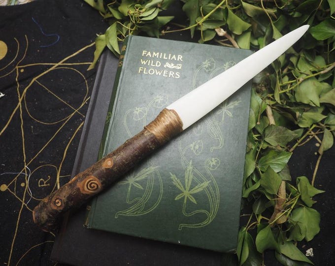 Bone Blade and Avalon Blackthorn Athame - Ritual Knife, Wicca ...