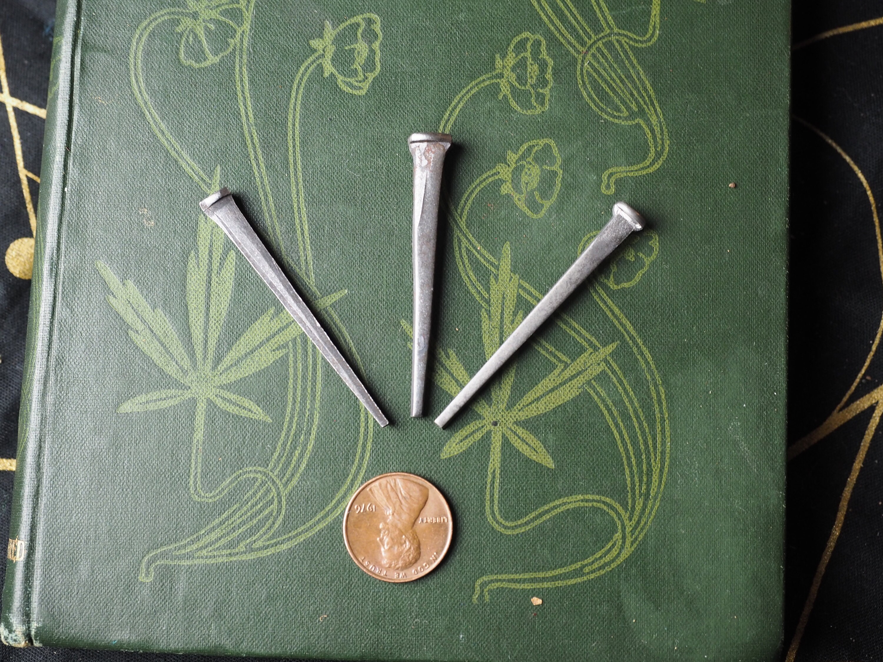 3 Traditionally Made Square Cut Iron Nails for Protection - Etsy