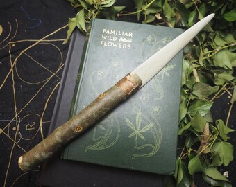 Bone Blade and Avalon Blackthorn Athame - Ritual Knife, Wicca ...