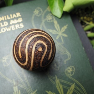 Wooden Labyrinth Meditation Sphere Pagan, Wicca, Witchcraft, Easter ...