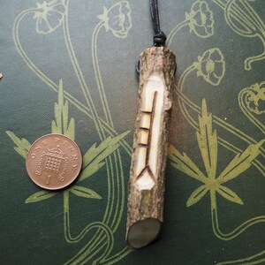 Celtic Ogham Pendant: Birch, Ash, Willow, Oak, Holly, Hazel, Apple ...