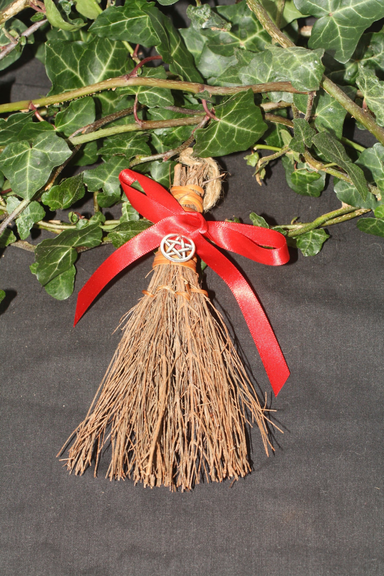 Small Cinnamon Broom or Besom With Pentagram Yule Ornament - Etsy