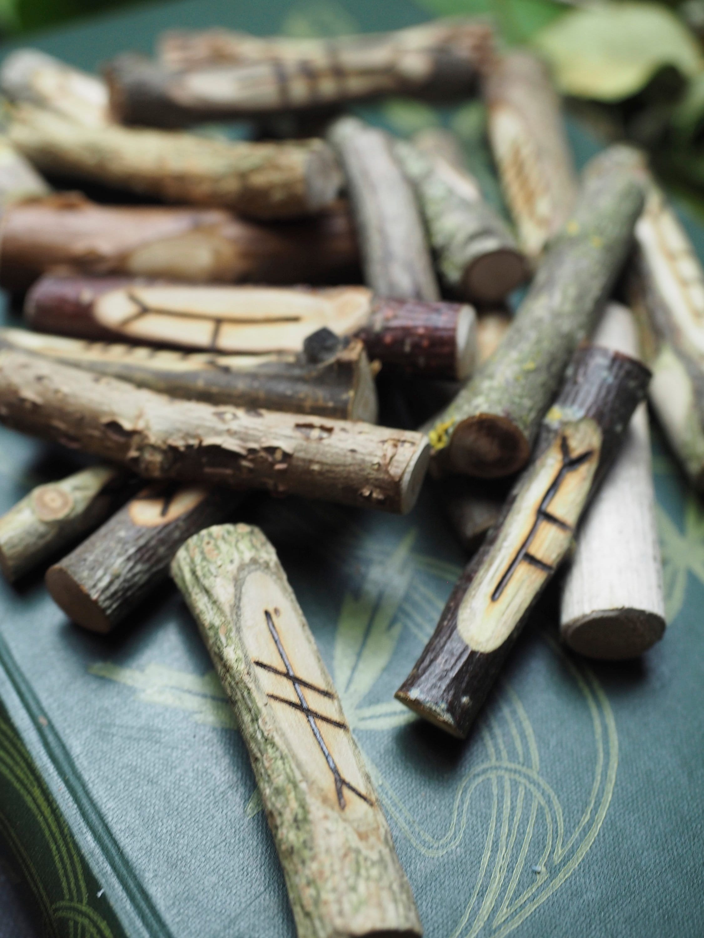 20 Celtic Tree Ogham Staves Made With Corresponding Woods With - Etsy