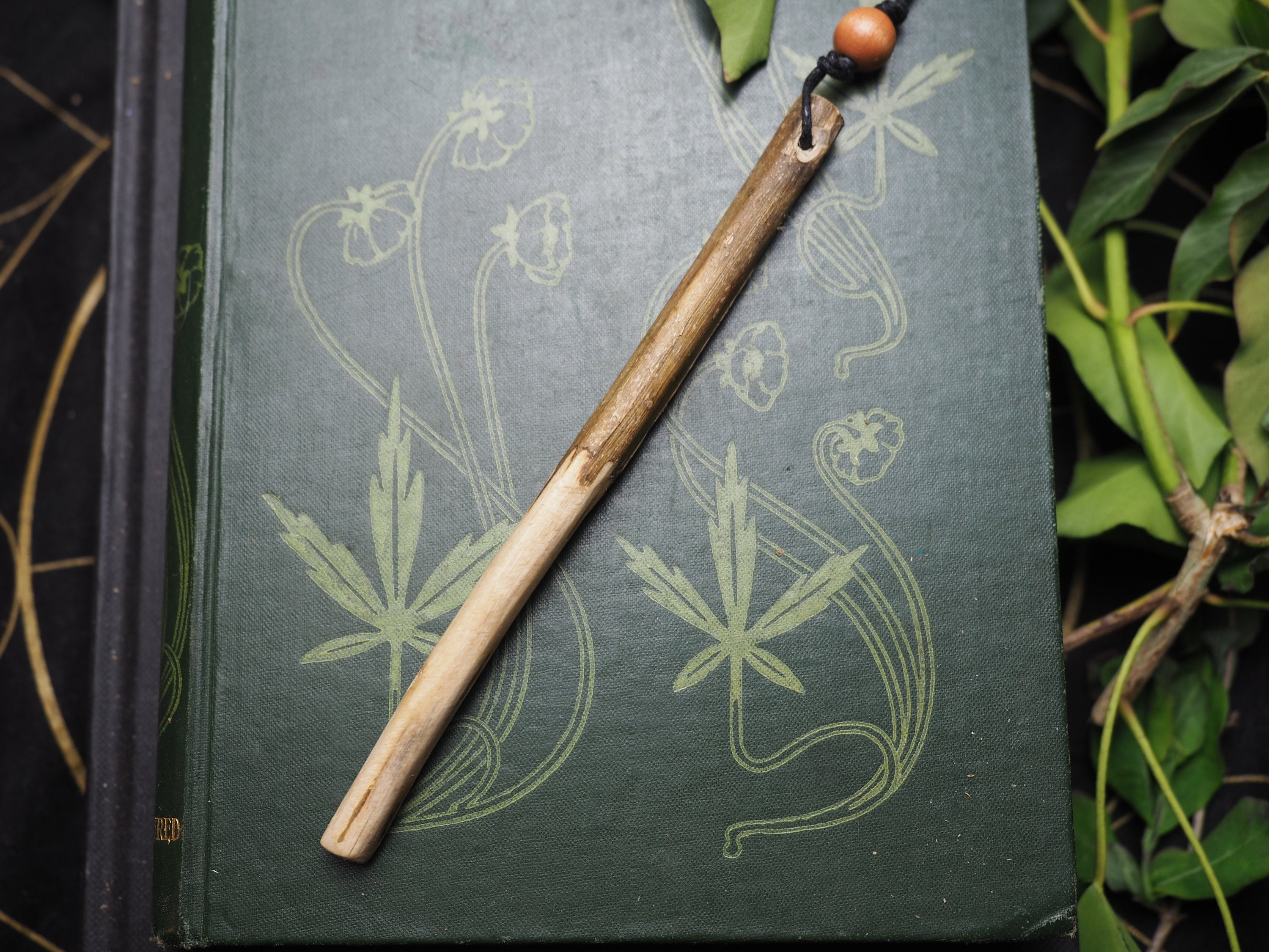 Mullein Herb Wand Pendant Element of Fire Wand Pagan | Etsy