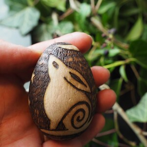 Moon Gazing Hare Wooden Oestra Egg - Transformation, Fertility ...