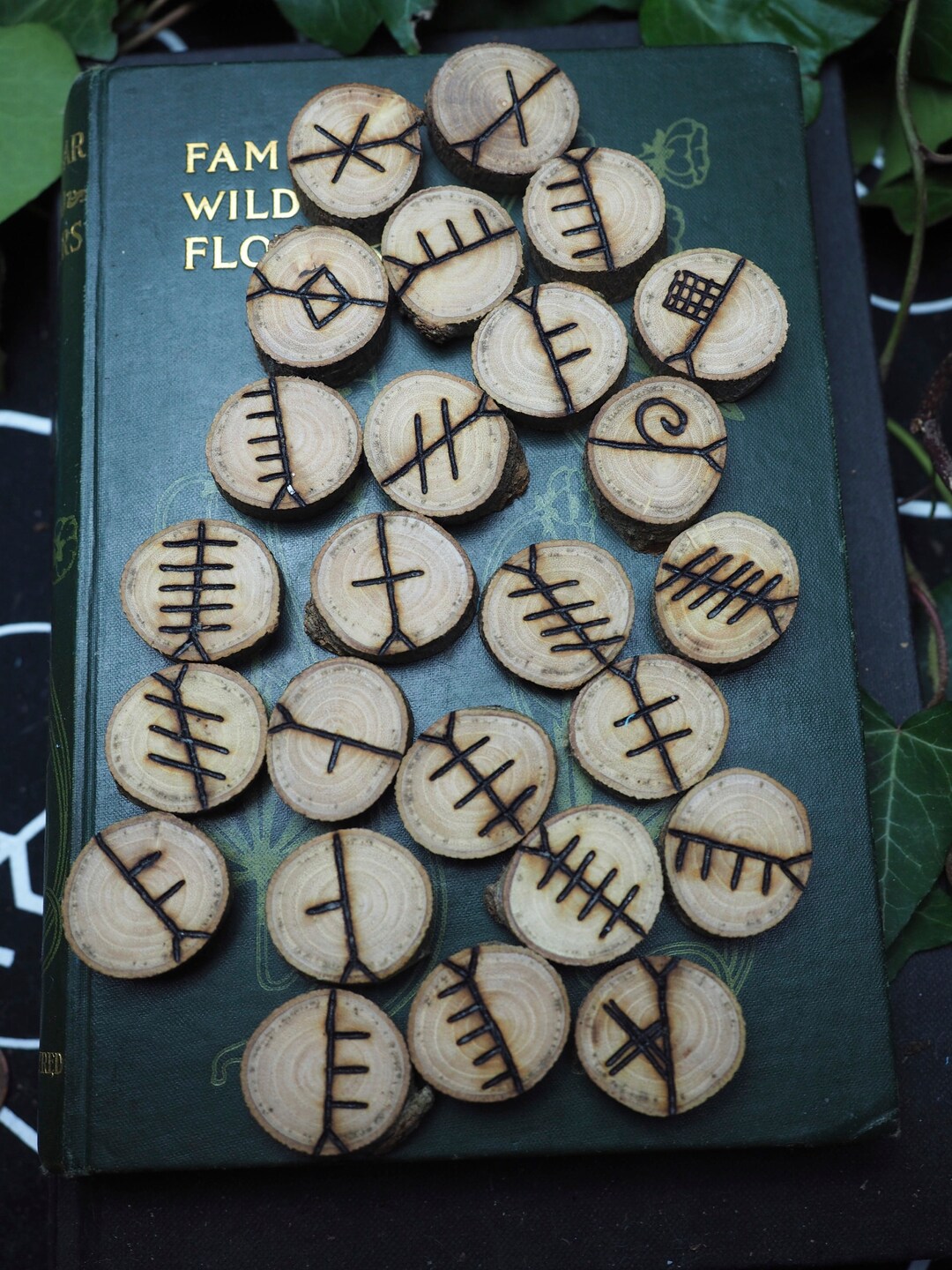 25 English Elm WOOD Ogham Tablets Including Forfedha With - Etsy