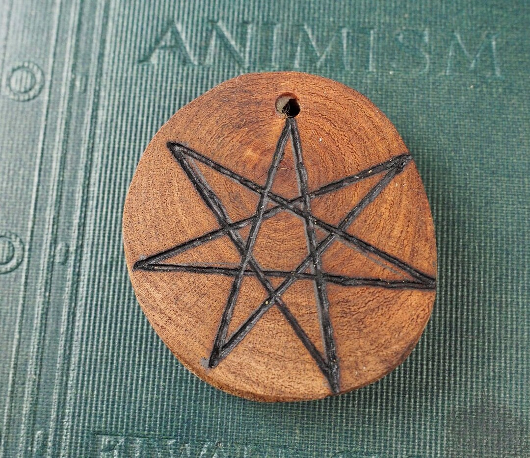 Mesquite Wood Fairy Star Pendant - Meditation - Pagan, Wiccan ...
