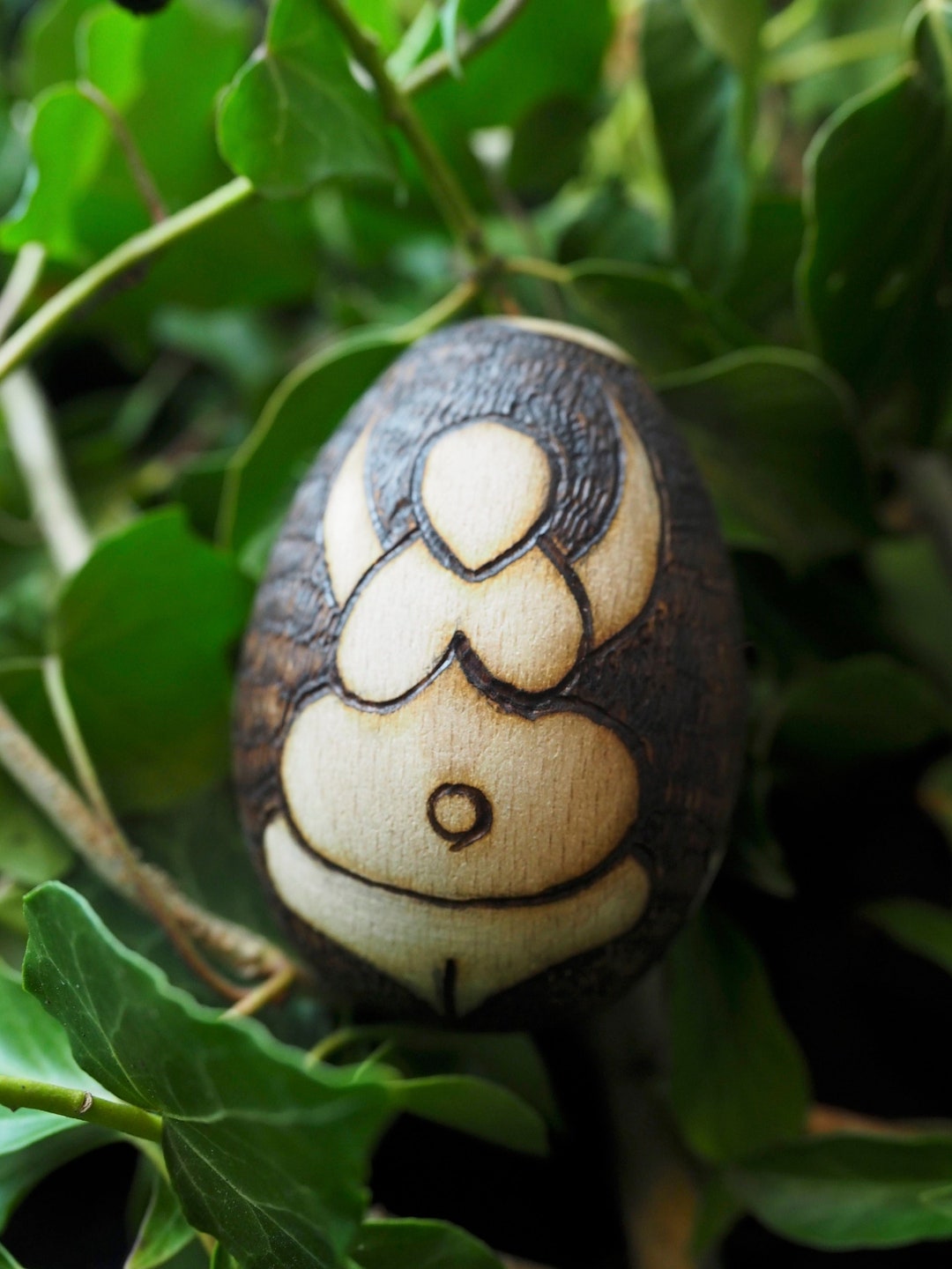 Wooden Goddess Ostara Egg - Transformation, Fertility Magic, Pagan - Etsy