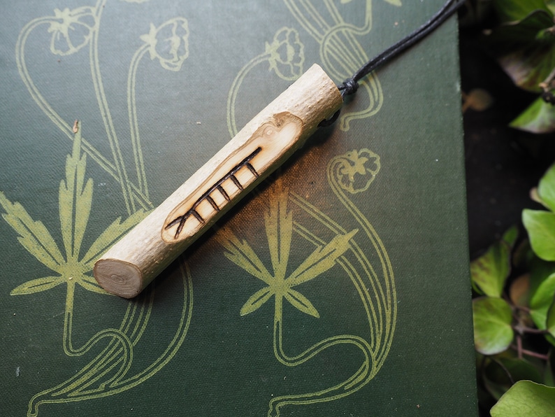 Celtic Ogham Pendant: Birch Ash Willow Oak Holly Hazel - Etsy
