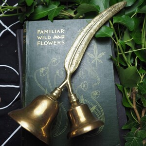 Double Feather Brass Altar Bell Space Clearing Cleansing - Etsy