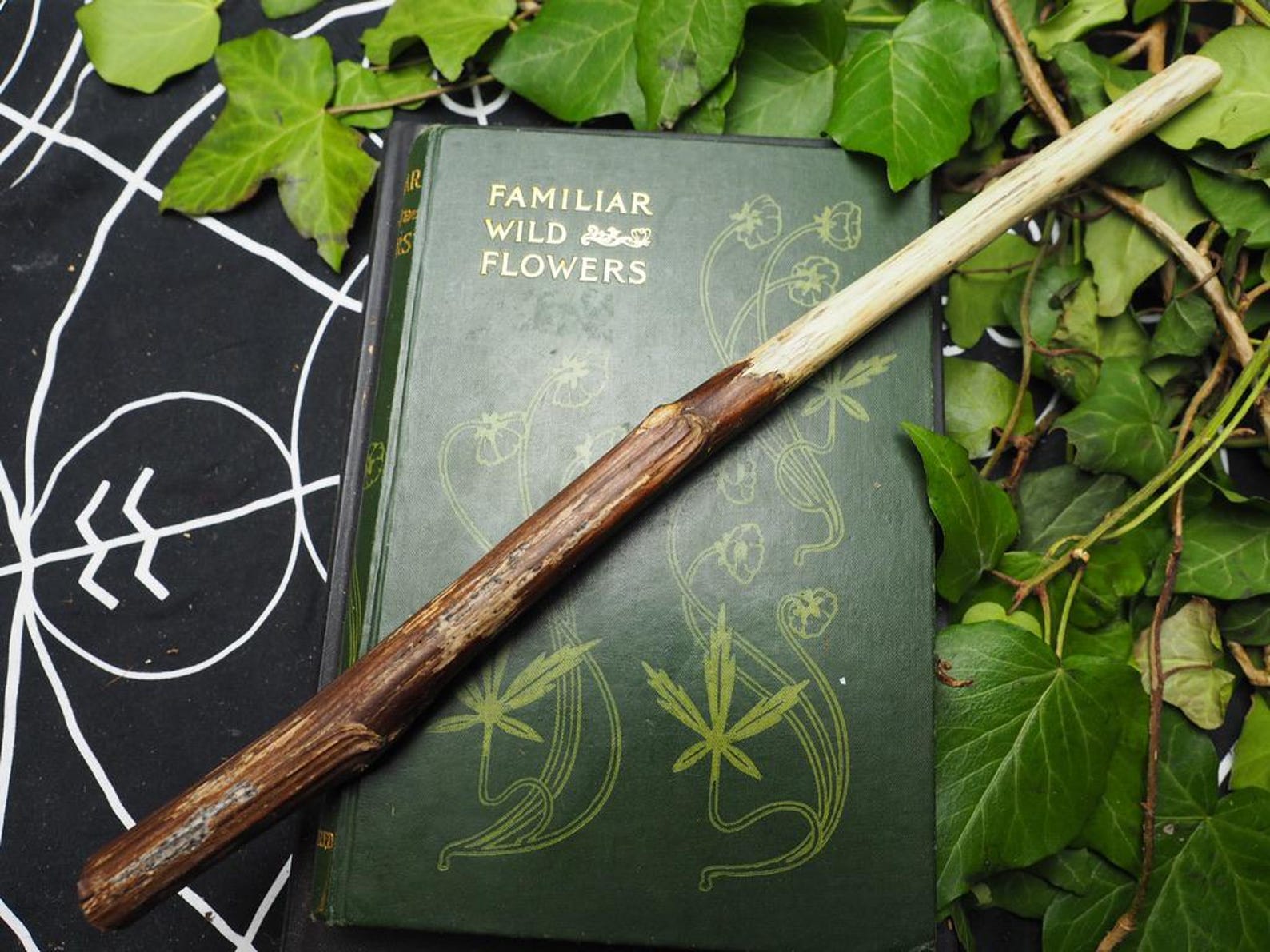 Burdock Witches Wand - for Binding Magic - Witchcraft, Wicca Herb Wand ...