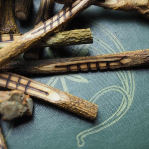 RARE MISTLETOE Wood Celtic Tree Ogham Staves With Forfedha - Etsy