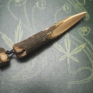 Rare English Mistletoe Athame Pendant - for Love, Druidry, Witchcraft - Witches Knife, Travel ...