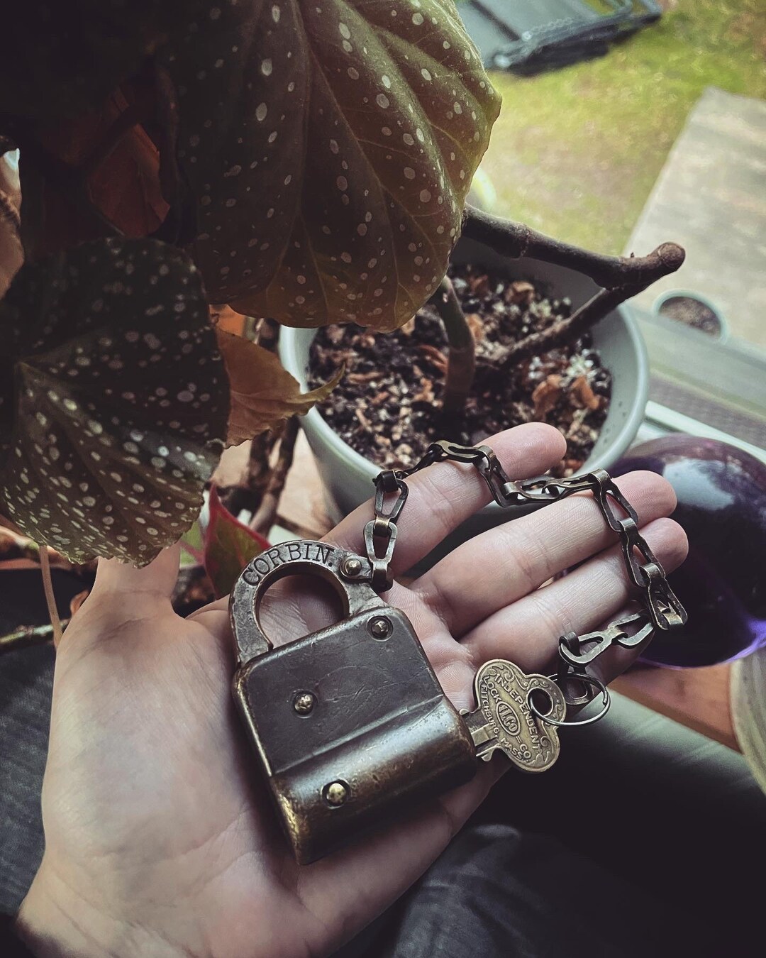 Antique Copper Lock Set - Etsy