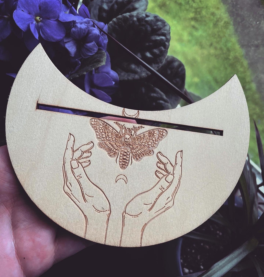 Goddess & Luna Moth Tarot Card Holder - Etsy
