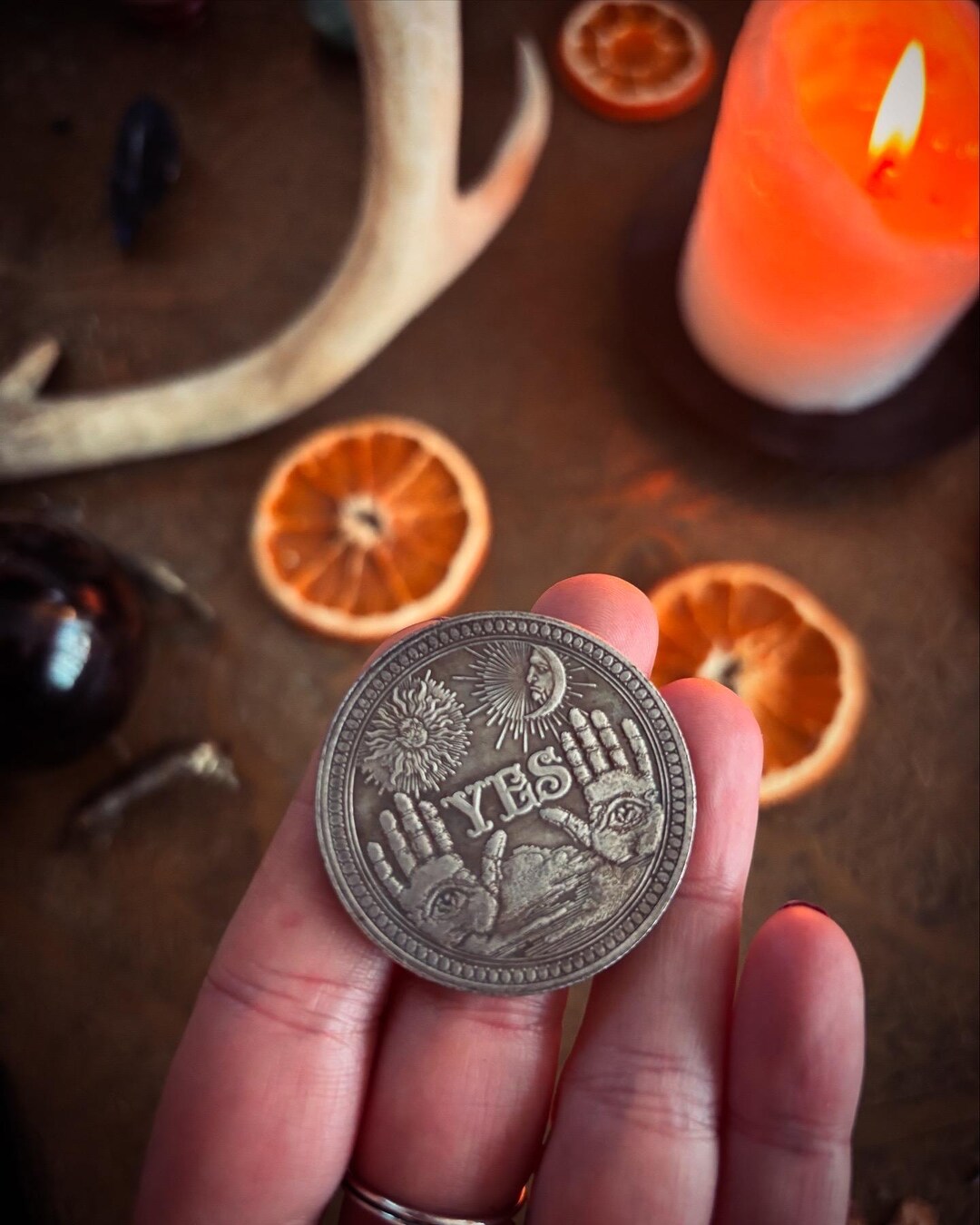 Divination Yes/no Coin - Etsy