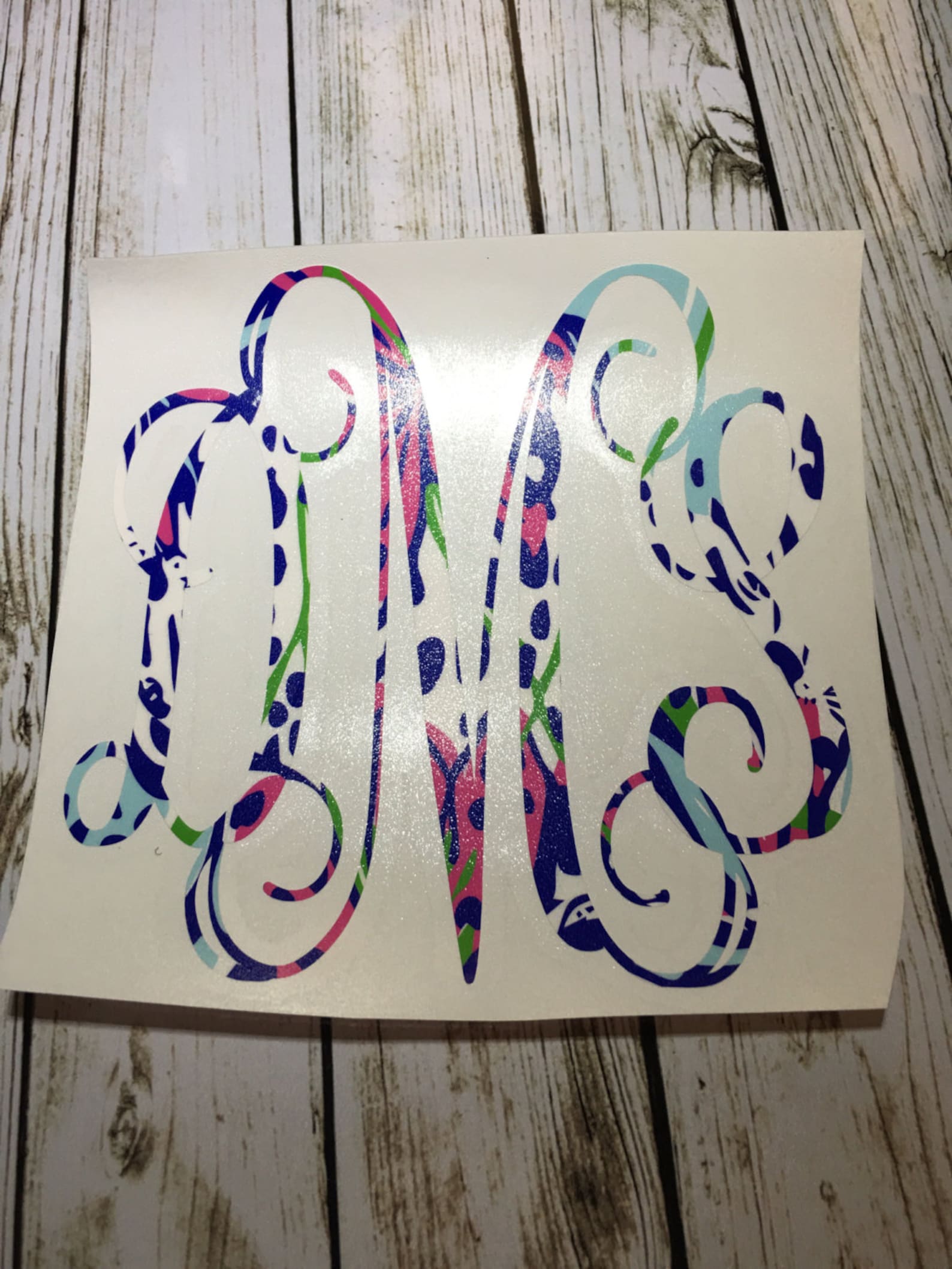 Monogram Decal / Lily Inspired Decals / Lily Decal /sticky Decal ...