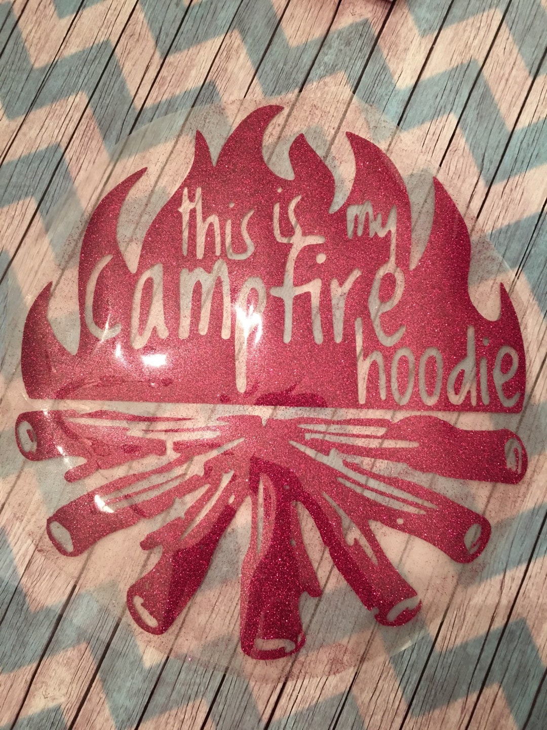 Iron on Campfire Decal / Campfire Hoodie Decal / Camping Decal - Etsy