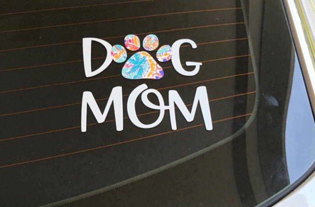 Dog Mom Decal / Lily Inspired Decal / Dog Mom Sticker / Adhesive Car ...