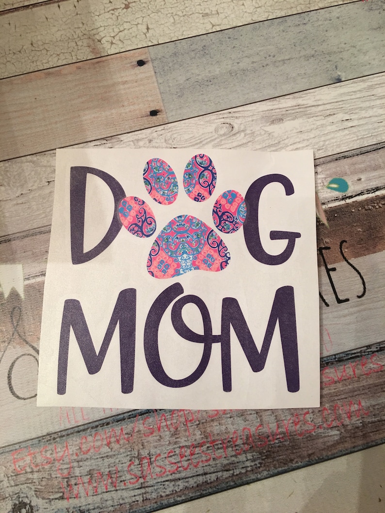 Dog Mom Decal / Lily Inspired Decal / Dog Mom Sticker / | Etsy