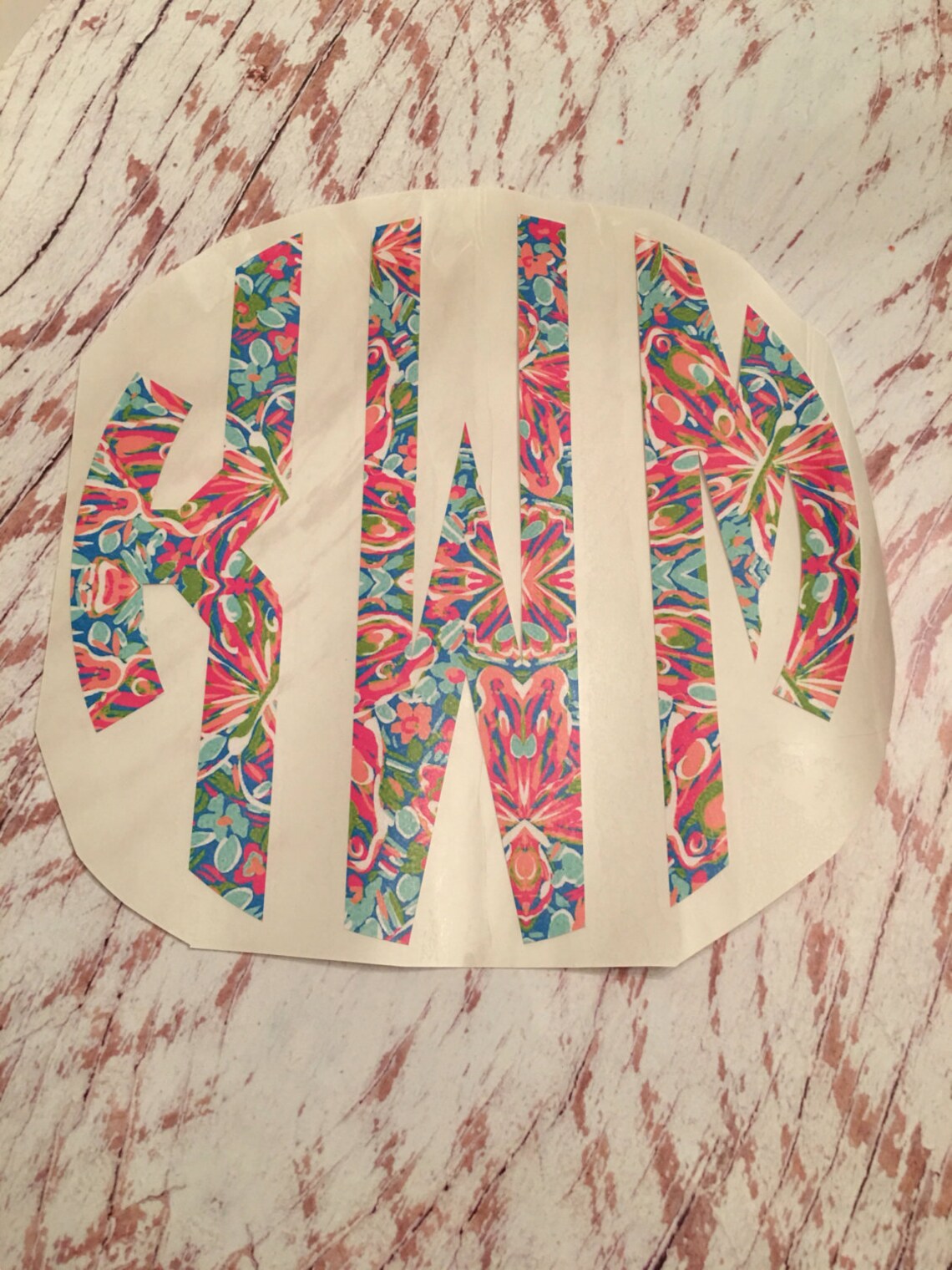 Monogram Decal / Lily Inspired Decals / Lily Decal /sticky Decal ...