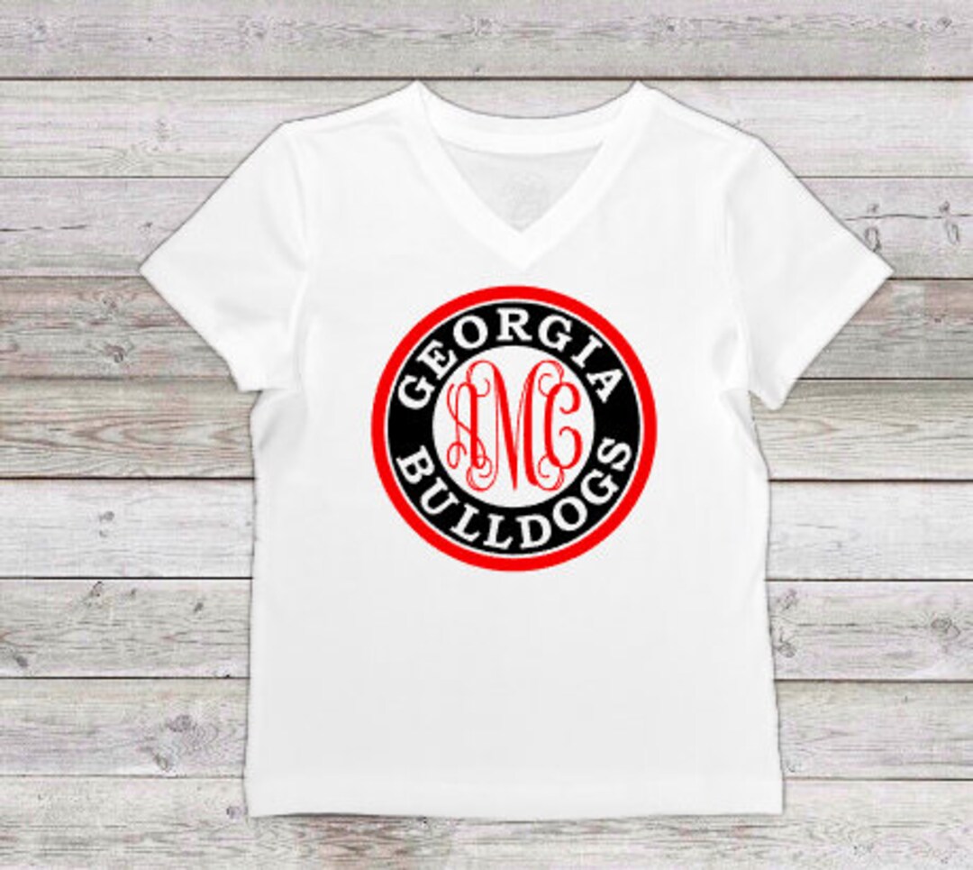 Georgia Bulldogs Monogram Iron on / Bulldogs Decal / UGA Monogram ...