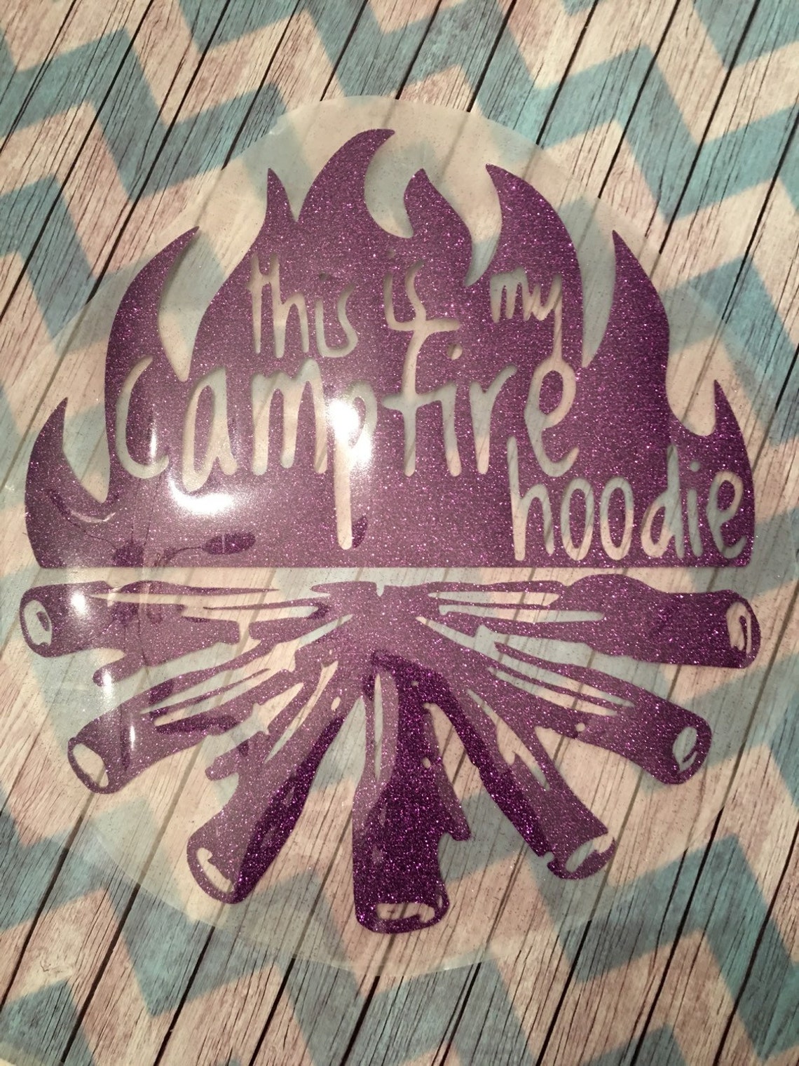 Iron On Campfire decal / Campfire Hoodie decal / camping decal | Etsy