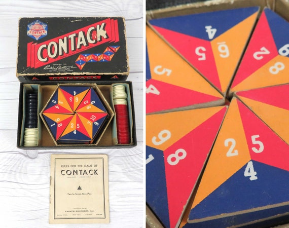 Vintage 1939 Game of Contack Parker Brothers Game Antique - Etsy