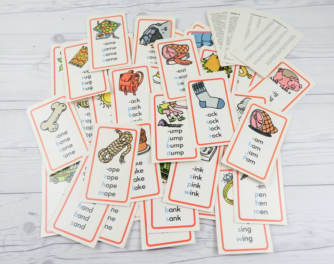 Vintage 1987 Golden Step Ahead More Phonics Word Families - Etsy