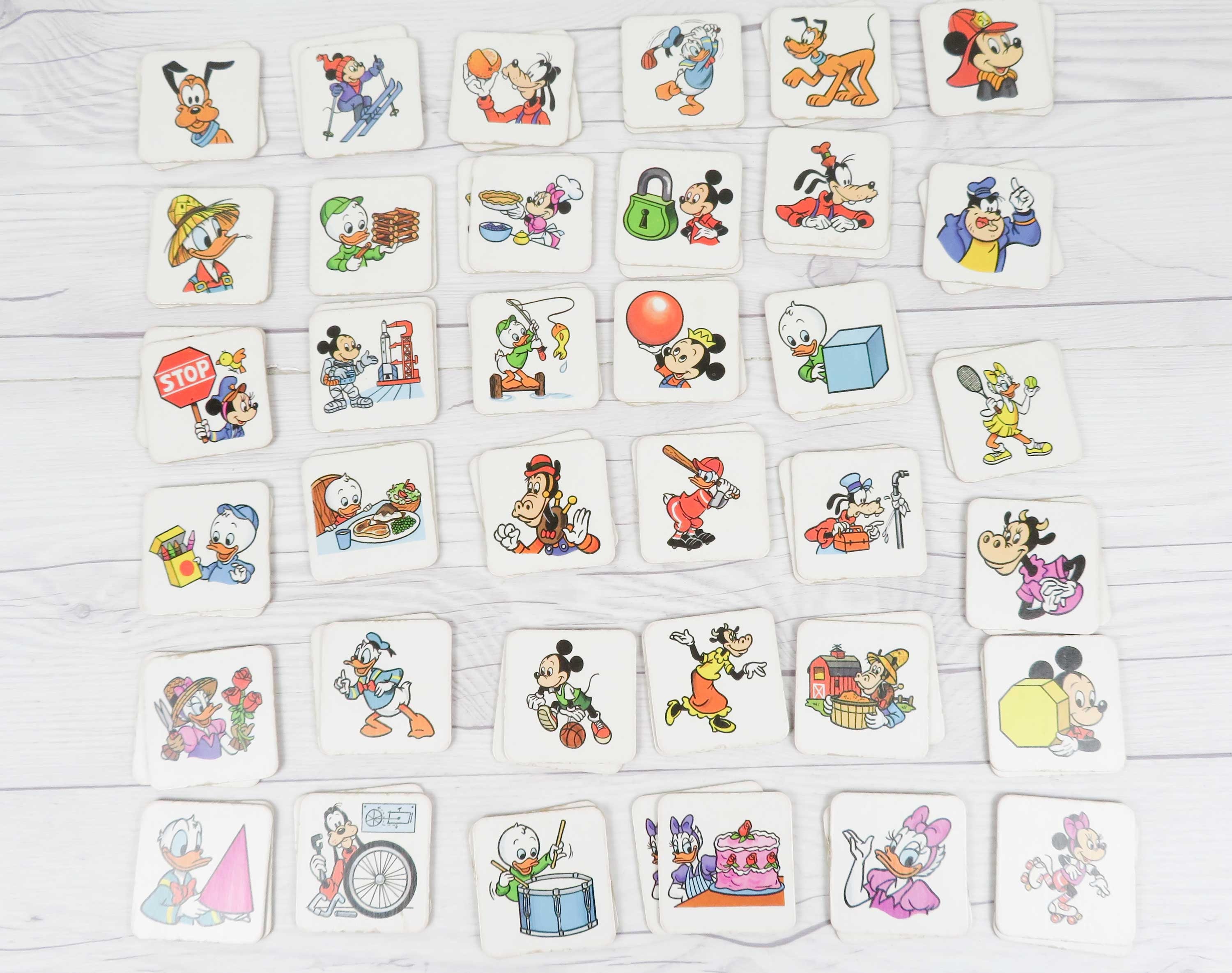 Vintage 1991 Milton Bradley Mickey Mouse Memory Game / 1990's Nostalgia ...