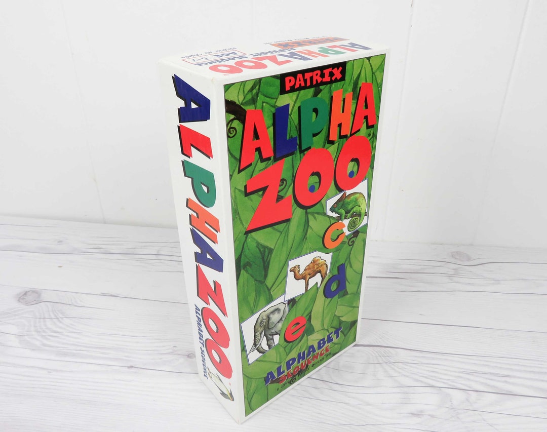 Vintage 1999 Board Game Alpha Zoo Alphabet Sequence / Patrix ...