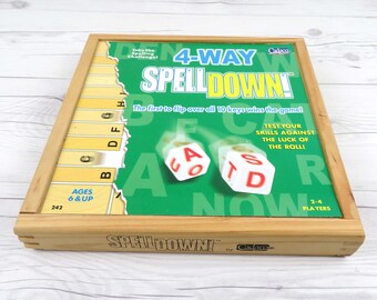 Wooden Spelling Game - Etsy