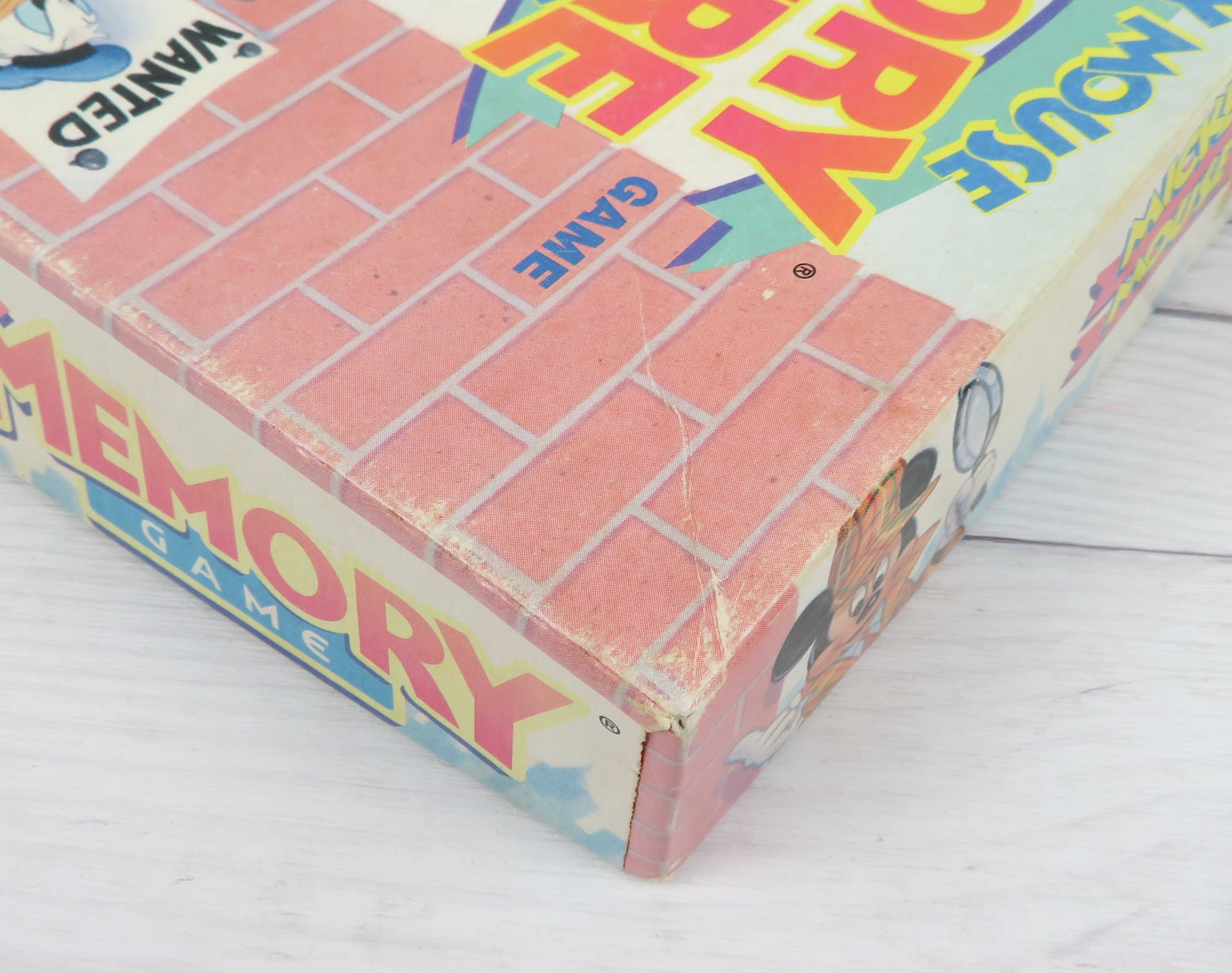 Vintage 1991 Milton Bradley Mickey Mouse Memory Game / 1990's Nostalgia ...