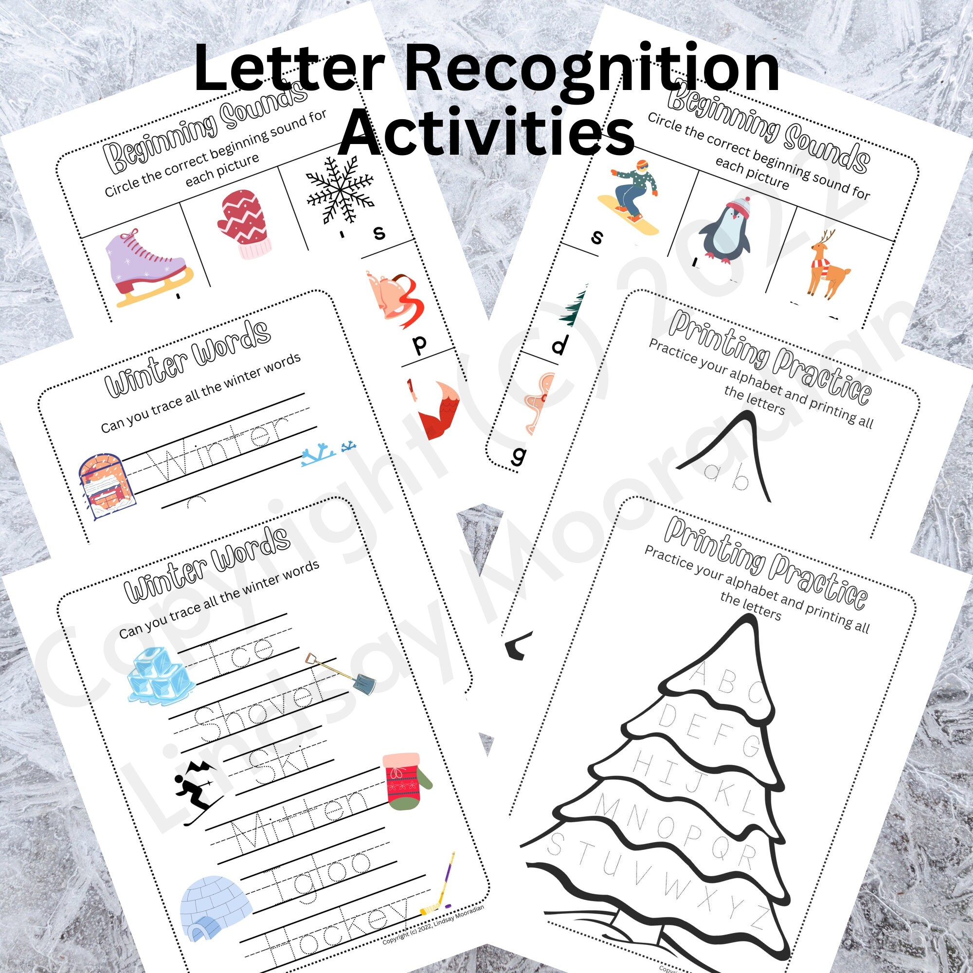 Winter Preschool Worksheets/ Activity Bundle printable - Etsy