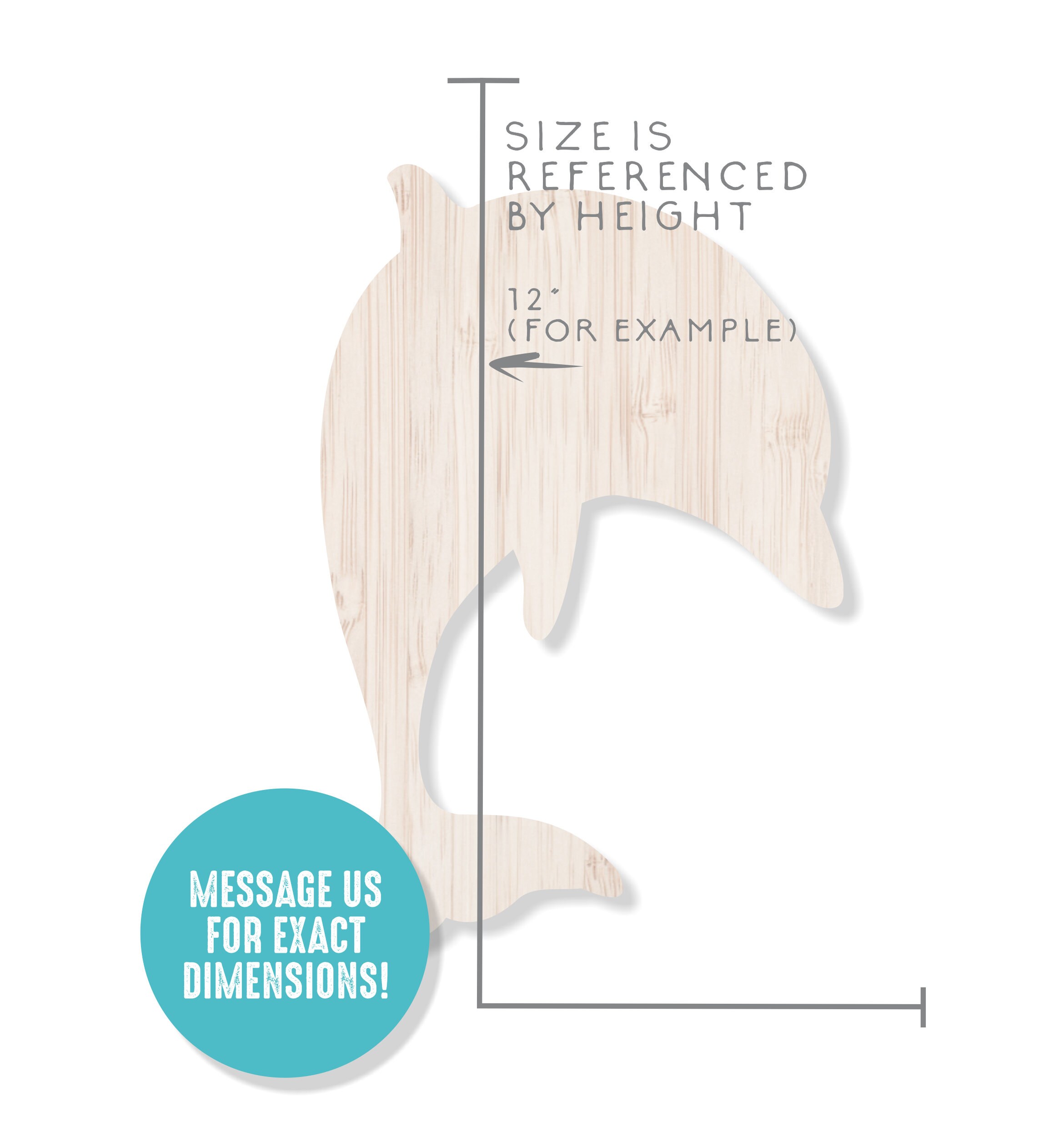 Dolphin Cutout Shape Wood Dolphin Crafting Cutout DIY Ocean - Etsy