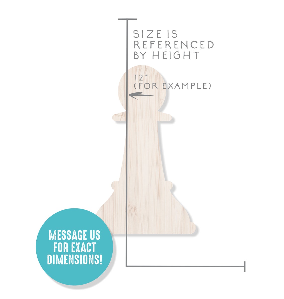 Chess Pawn Cutout Chess Wall Decor Wood Laser Cut Shapes - Etsy